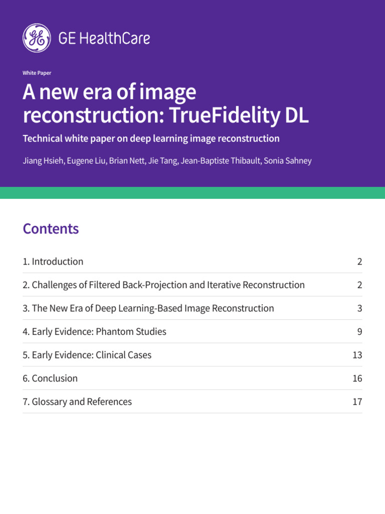 TrueFidelity White Paper 2023 | PDF | Ct Scan | Deep Learning