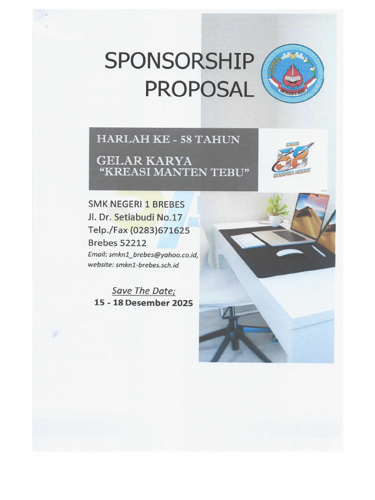 SPONSORSHIP PROPOSAL HARLAH KE-58 TAHUN 001 | PDF