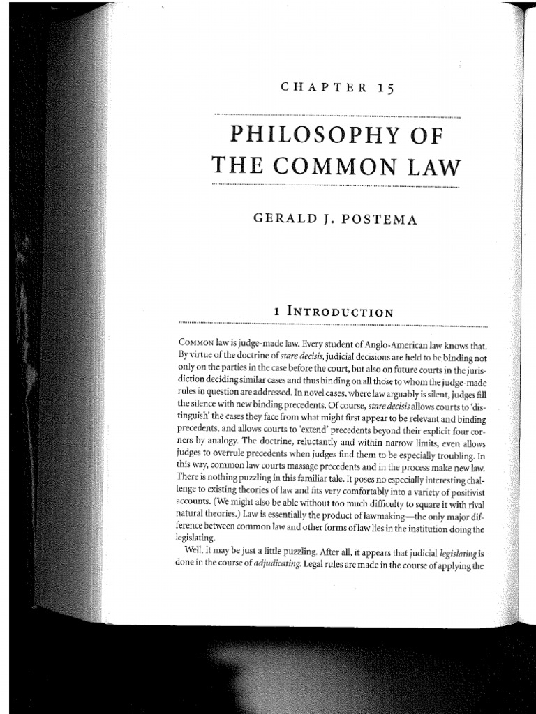 Phil of Common Law | PDF