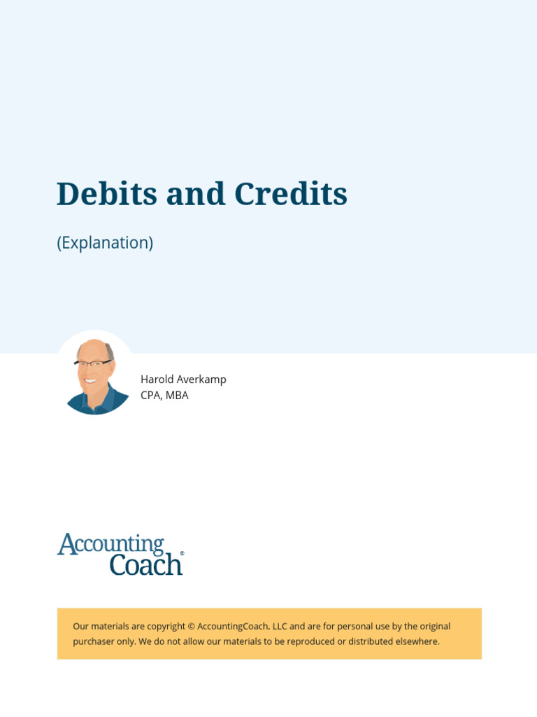2 Debits and Credits Explanation | PDF | Debits And Credits | Banks