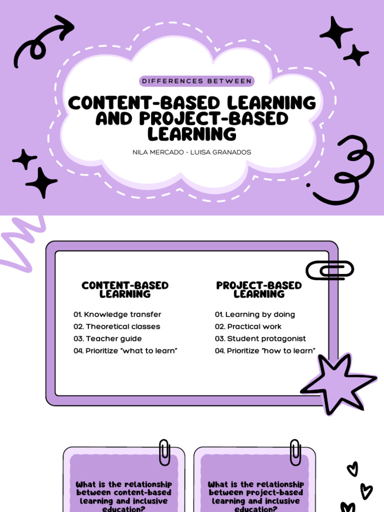Content-Based Learning and Project-Based Learning | PDF