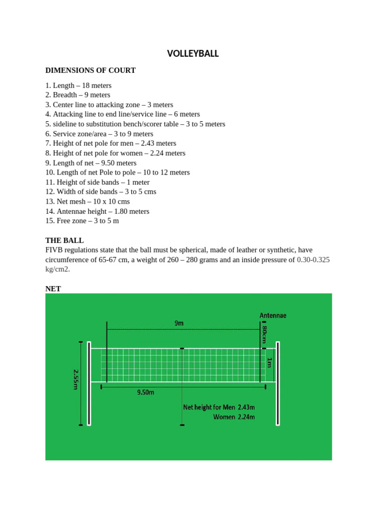 Volleyball Notes - CAS I | PDF | Volleyball | Sports
