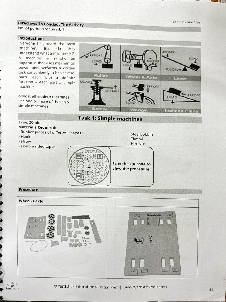 Yardstick Activity- Complex Machine | PDF
