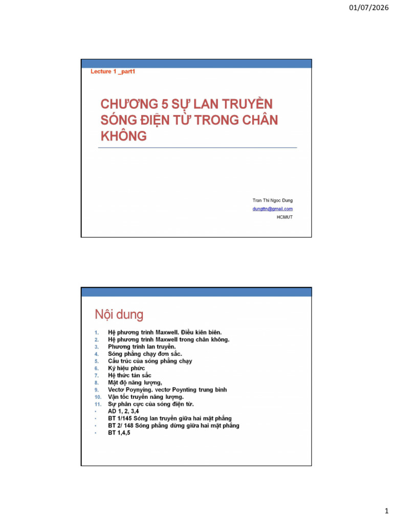 Lecture 1_Part 1_Ch 5 _SDT Trong Chan Khong | PDF