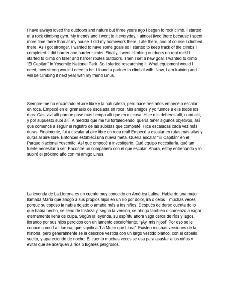 Spanish Writing | PDF