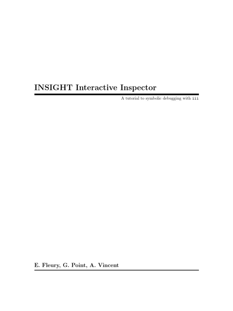 Insight Interactive Inspector | PDF | Parameter (Computer Programming ...
