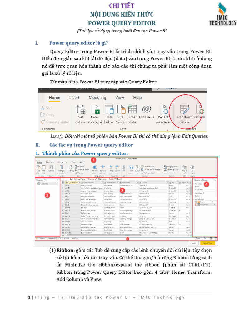 Power Query Editor | PDF