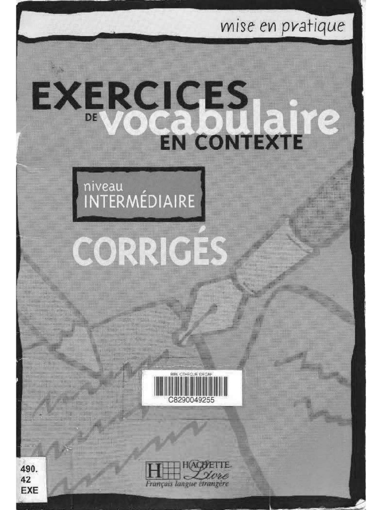 Les Vêtements Et Les Accessoires[Corrigés] Exercices de Vocabulaire en ...