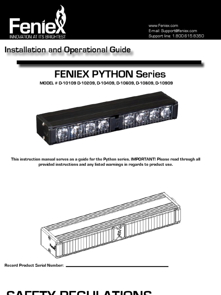Feniex Python | PDF | Copyright | Electrical Connector
