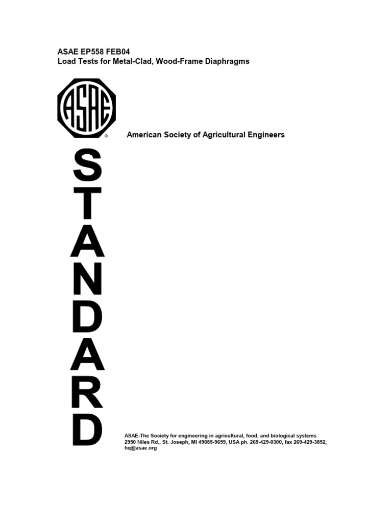 EP558 Load Tests For Metal-Clad, Wood-Frame Diaphragms | PDF | Framing ...