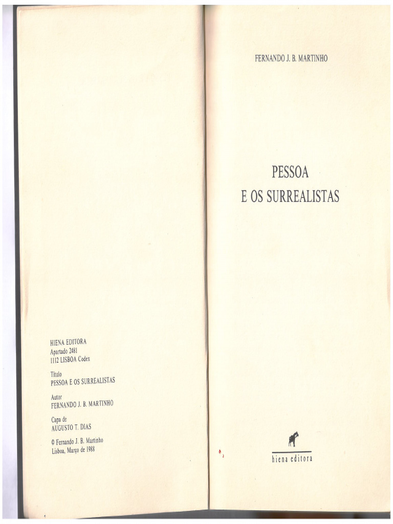 Fernando Pessoa e Os Surrealistas Fernando J B Martinho | PDF