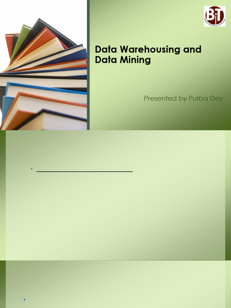 Data Warehousing and Data Mining Ppt 2 | PDF | Data Warehouse | Data Management