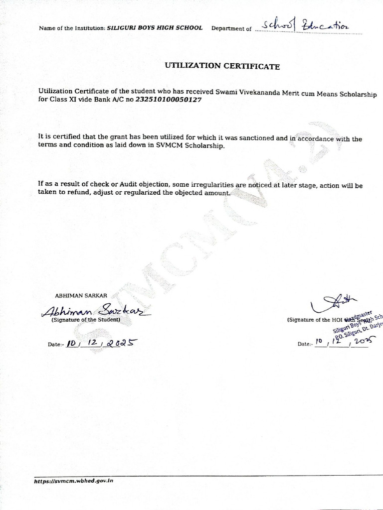 PDFReader 20251210 1923 Utilization Certificate | PDF