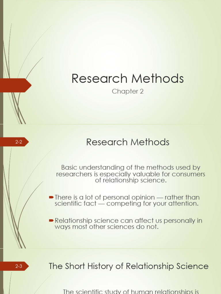 Chapter 2 Research Methods | PDF | Stress (Biology) | Self Report Study