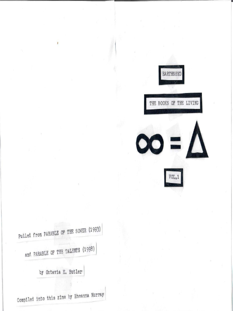 Earthseed Verses Zine 2019 | PDF