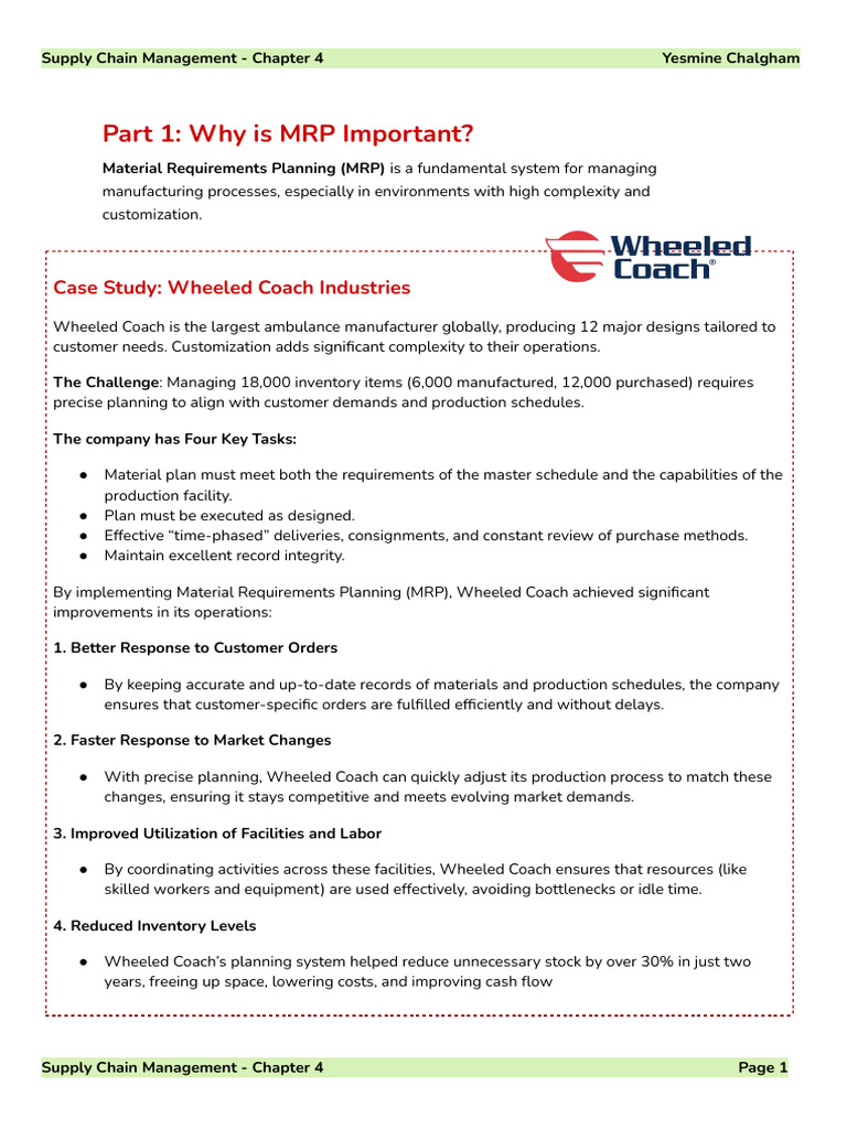 MRP Fundamentals & Inventory Models (SCM) | PDF | Enterprise Resource ...