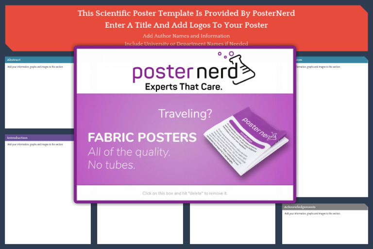 PowerPoint Template For A Scientific Poster | PDF