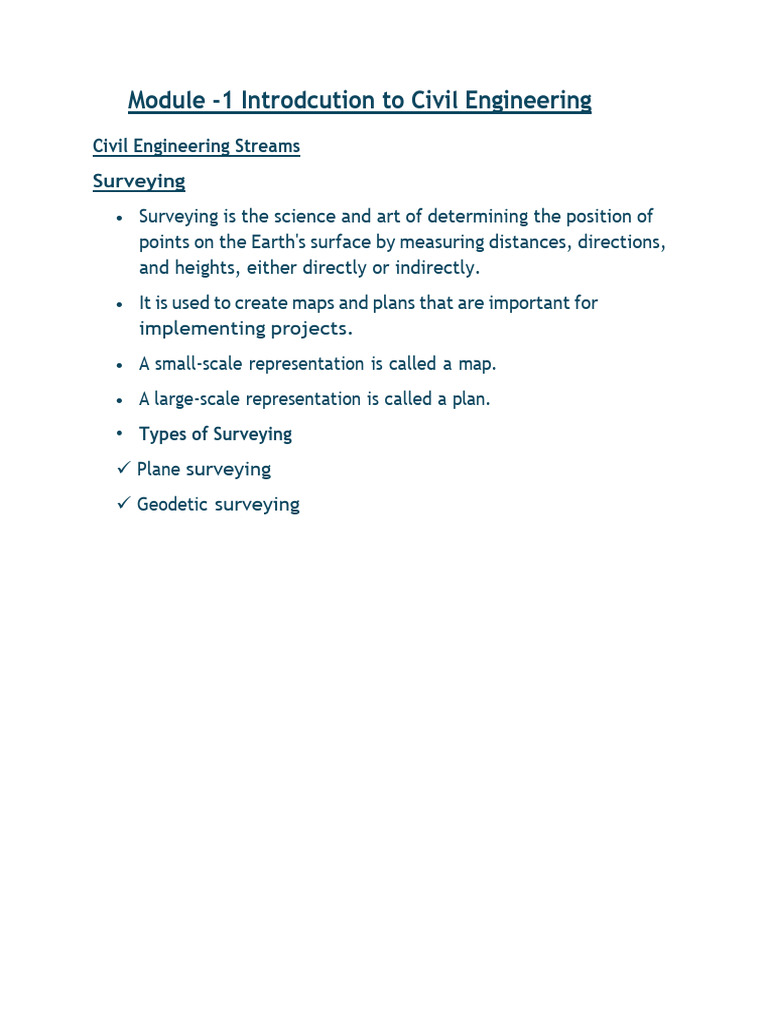 MODULE 1 - Pointwiese Notes | PDF | Concrete | Masonry