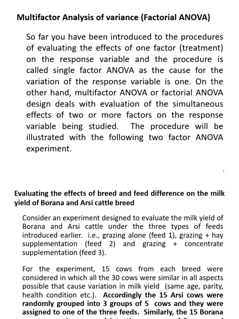 2. Two Factor ANOVA Animal Science | PDF | Analysis Of Variance | Aquarium