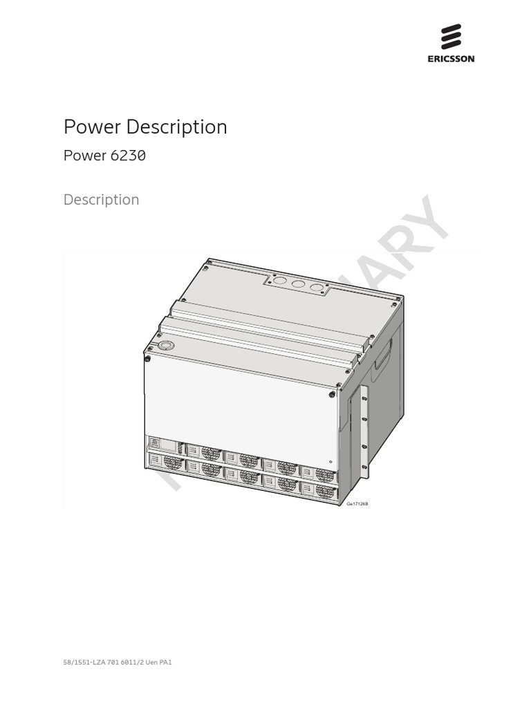 Ericsson Power 6230 Description | PDF | Direct Current | Power Supply