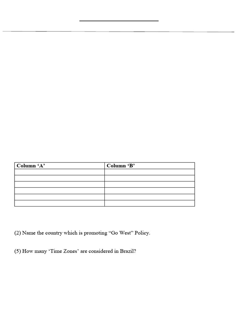 Geography Mock 1 - 94 Copies | PDF | Brazil | Tropical Cyclones