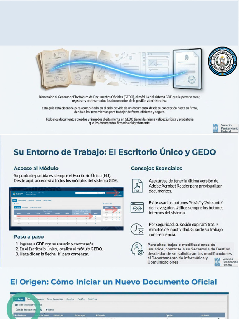 Modulo 3 Generador Electronico de Documentos Oficiales GEDO Modificado ...