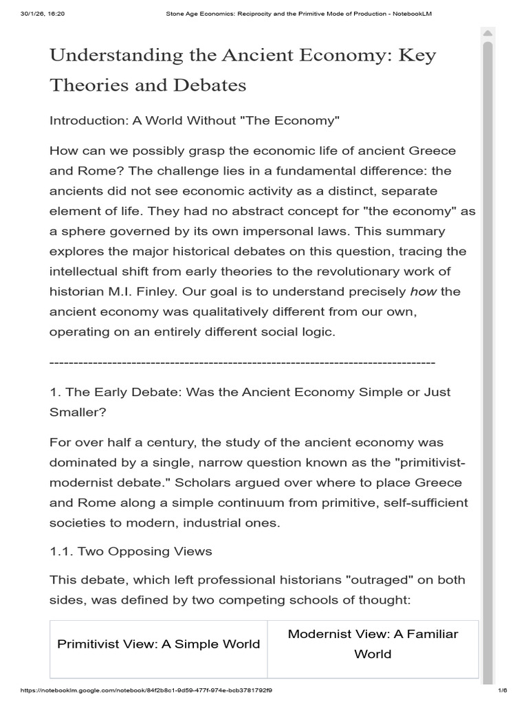Understanding The Ancient Economy Key | PDF | Market (Economics ...