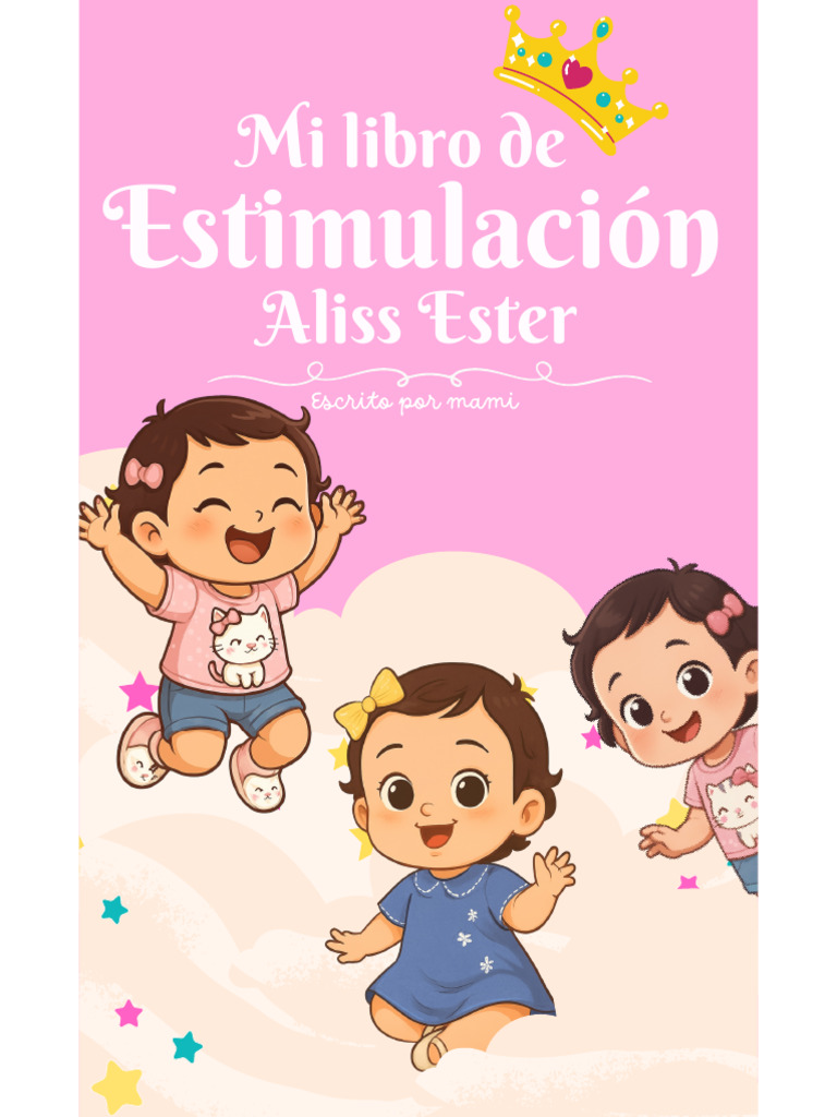 Portada de cuaderno cuentos para niñas bonito ilustrativo rosa | PDF