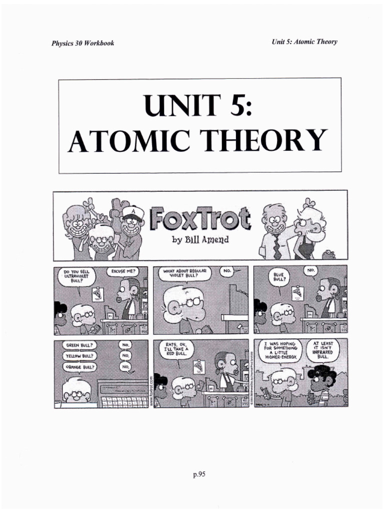Unit 5 Atomic Theory | PDF
