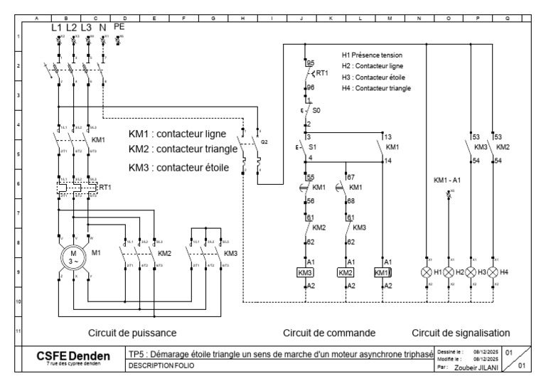 TP 5 Demarrage Etoile Tiangle 01 Voyant Dis Com | PDF ...