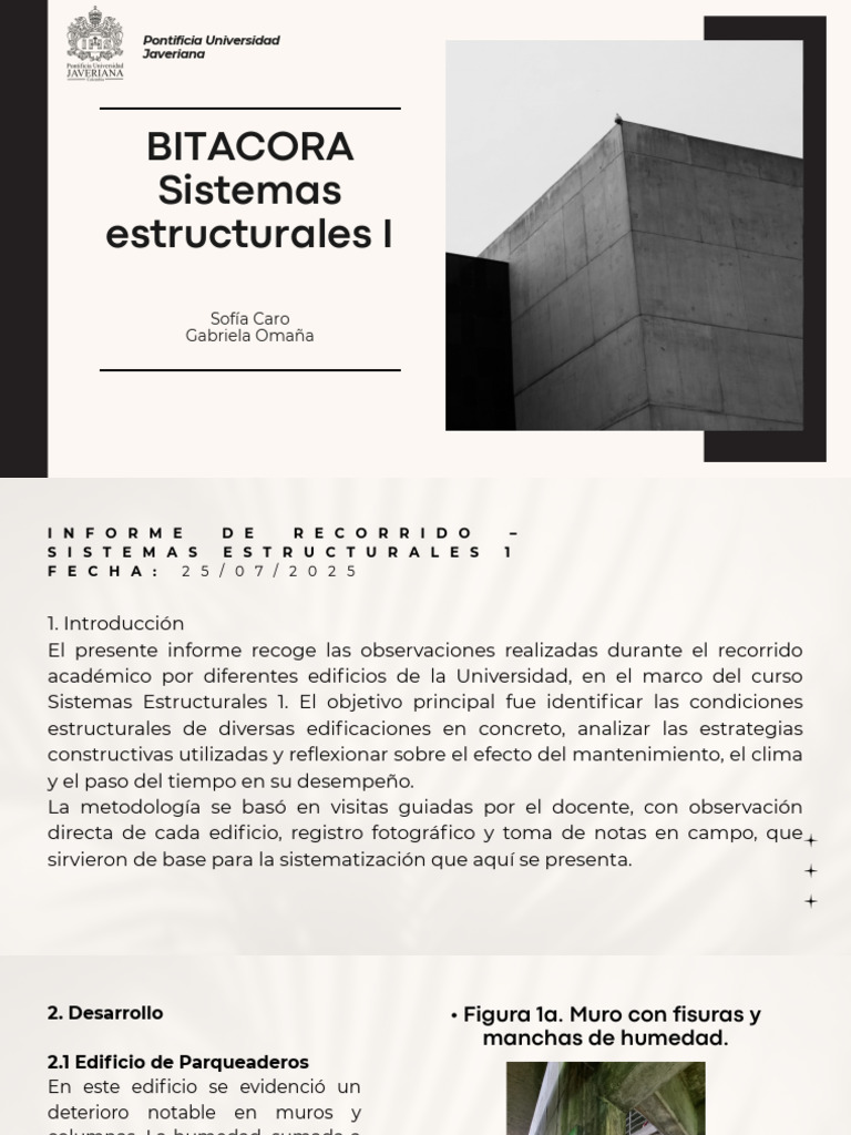 BITACORA SISTEMAS ESTRUCTURALES | PDF | Cemento | Hormigón