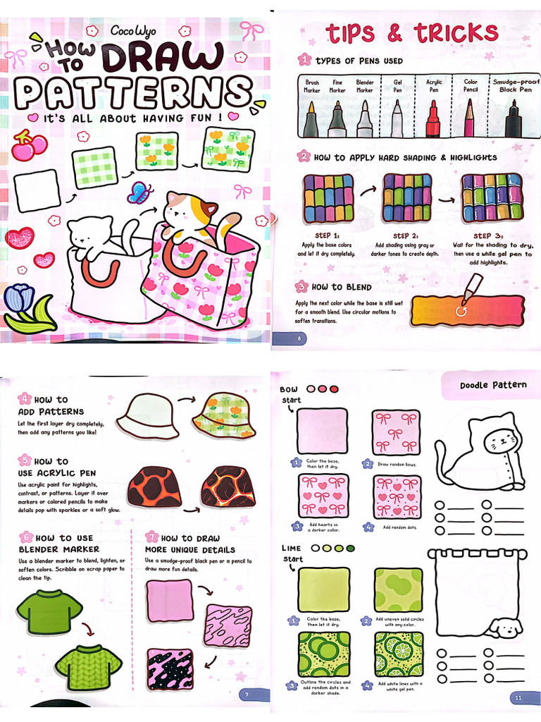 How To Draw Patterns - by Coco Wyo | PDF