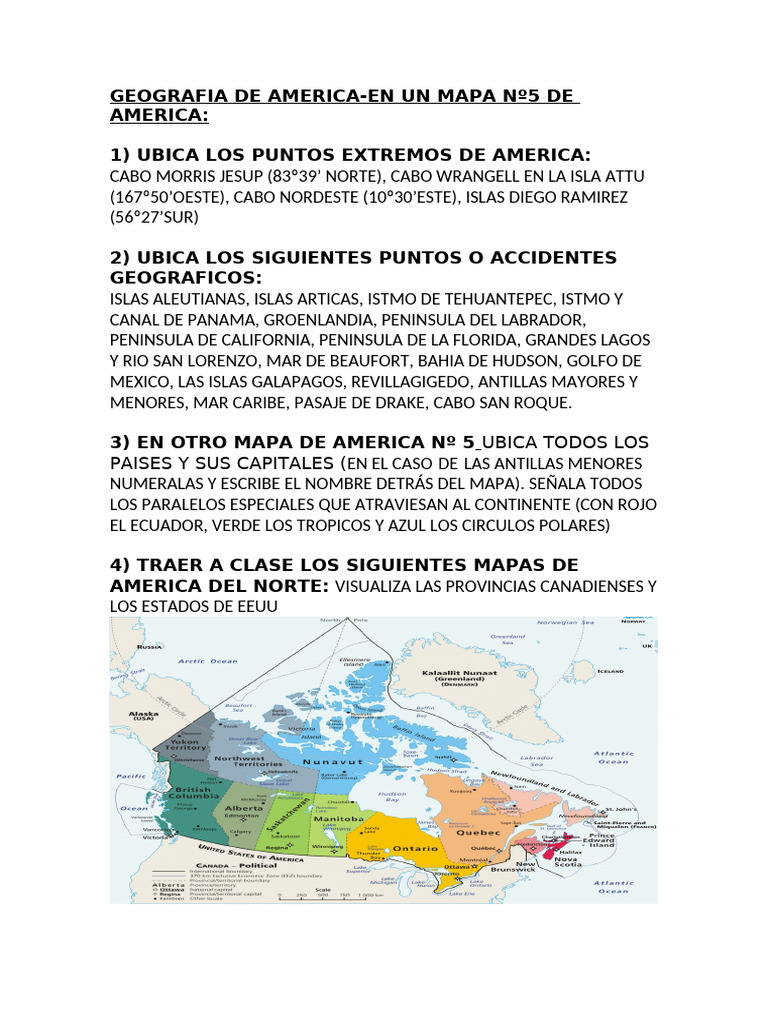 Geografia de America | PDF