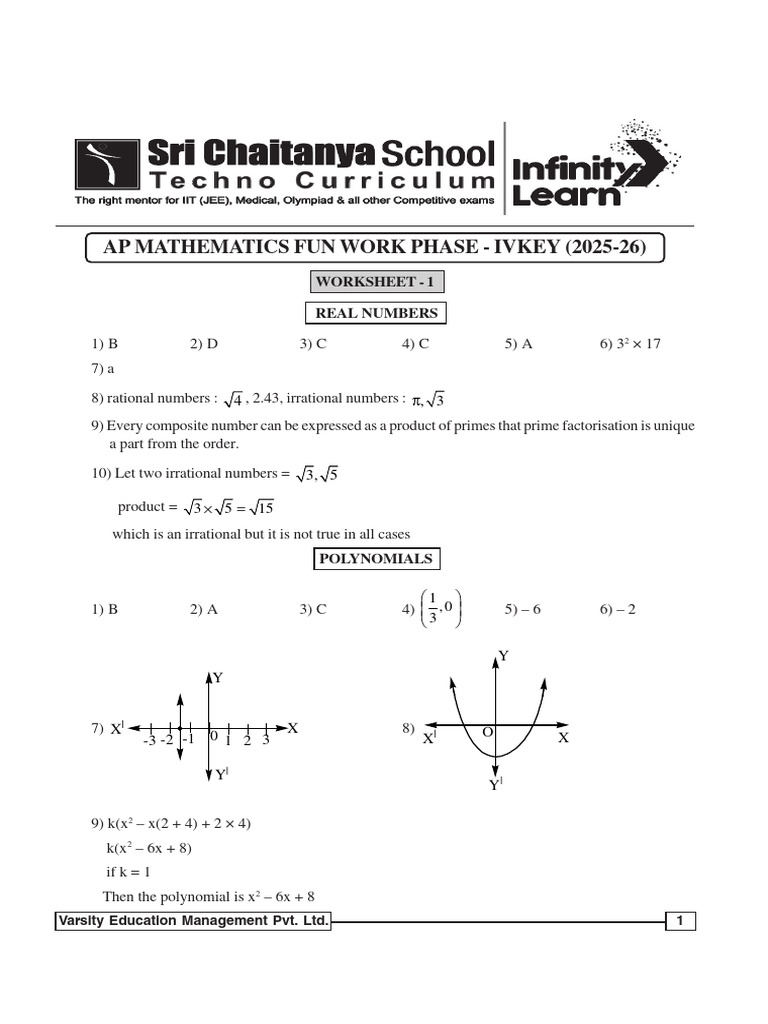 AP Maths Fun Book Phase - IV KEY (2025-26) | PDF | Triangle | Mathematics