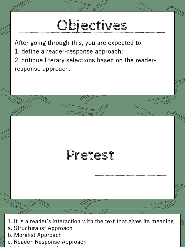 Readers Response Approach | PDF