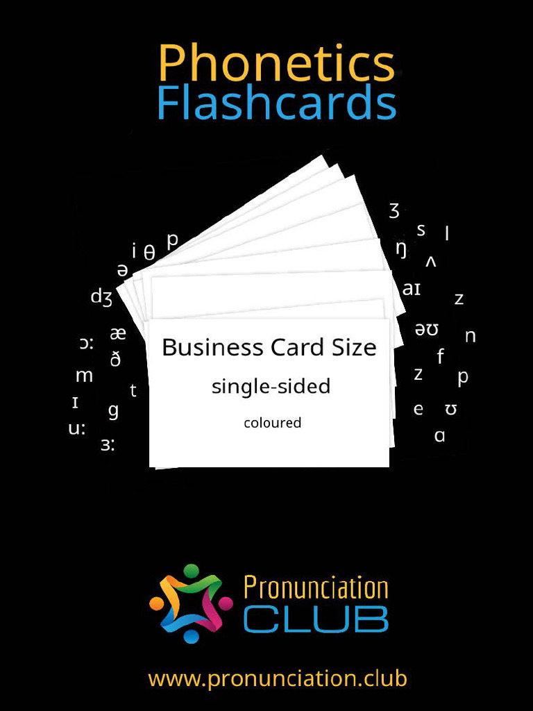Phonetics Flashcards Pronunciation Club | PDF | Languages | Foreign ...