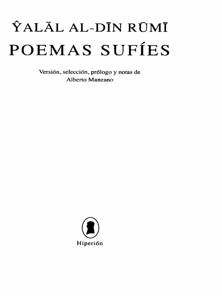 Yalal Al-Din Rumi - Poemas Sufíes (Literatura, Poesía) | PDF | El ...