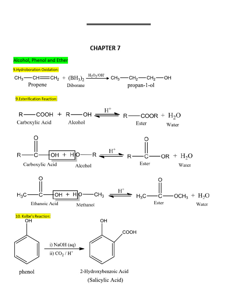 Named Reactions XII - Ch .7 | PDF