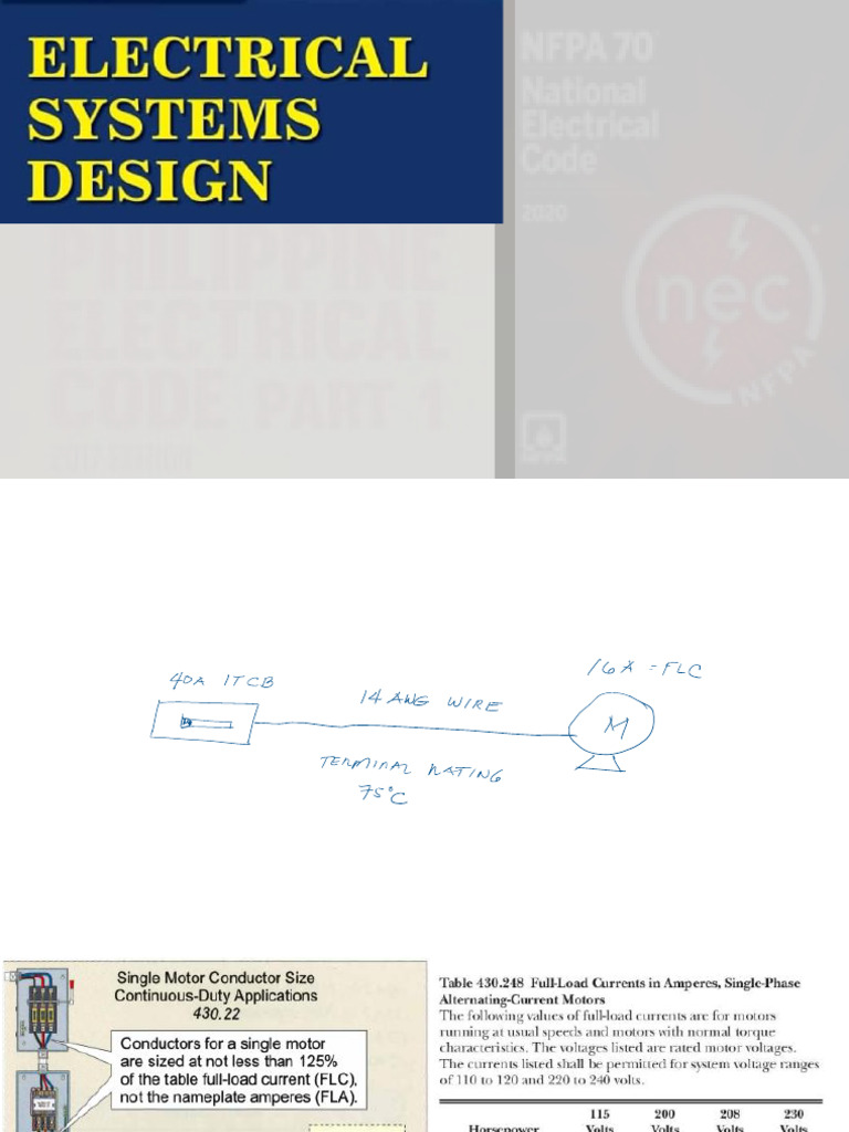 Lecture5 Electrical System Design 2025 Motors Load | PDF