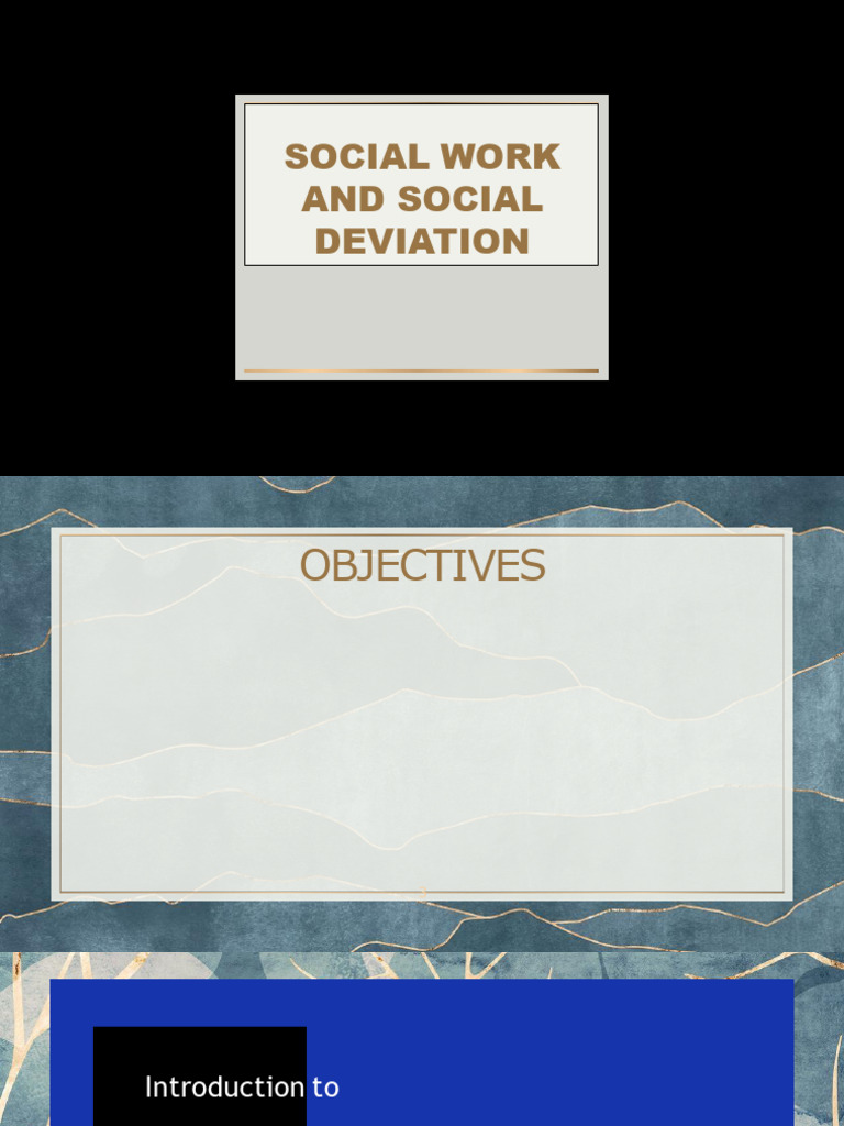Social Deviation Social Work 115209 | PDF | Deviance (Sociology ...