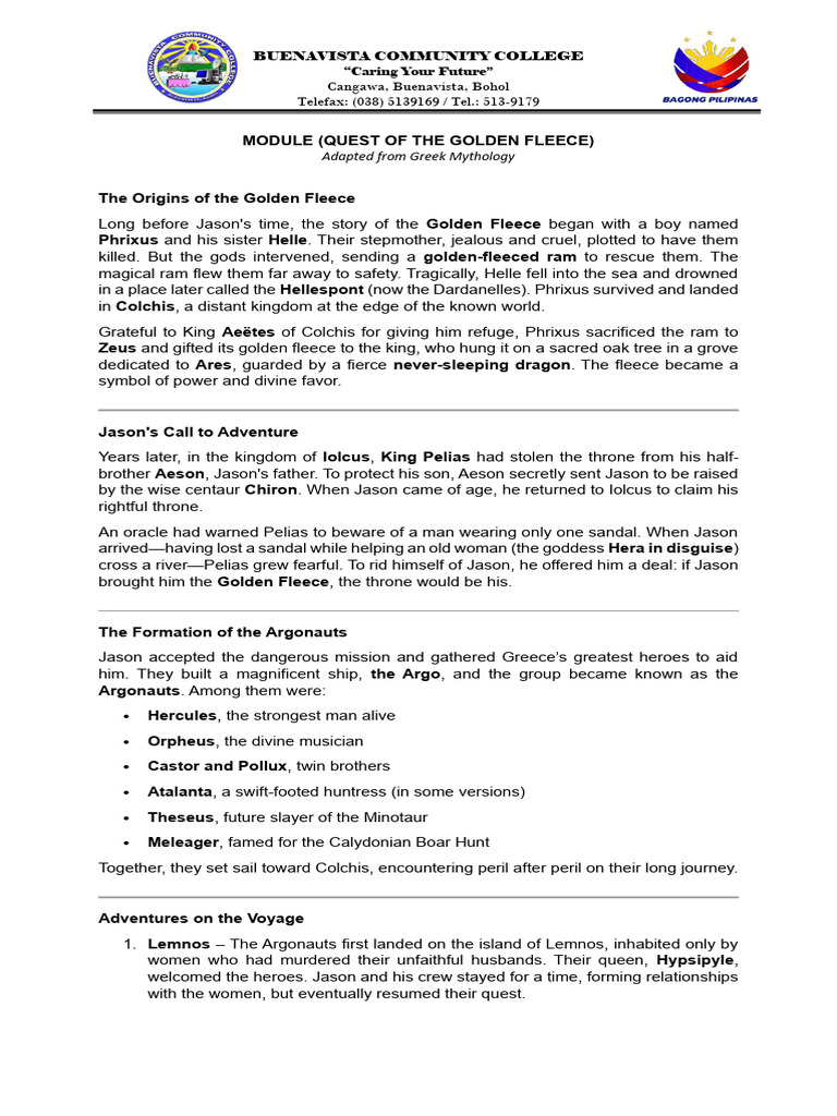 Module for Final Period (Quest of the Golden Fleece and The Norse ...
