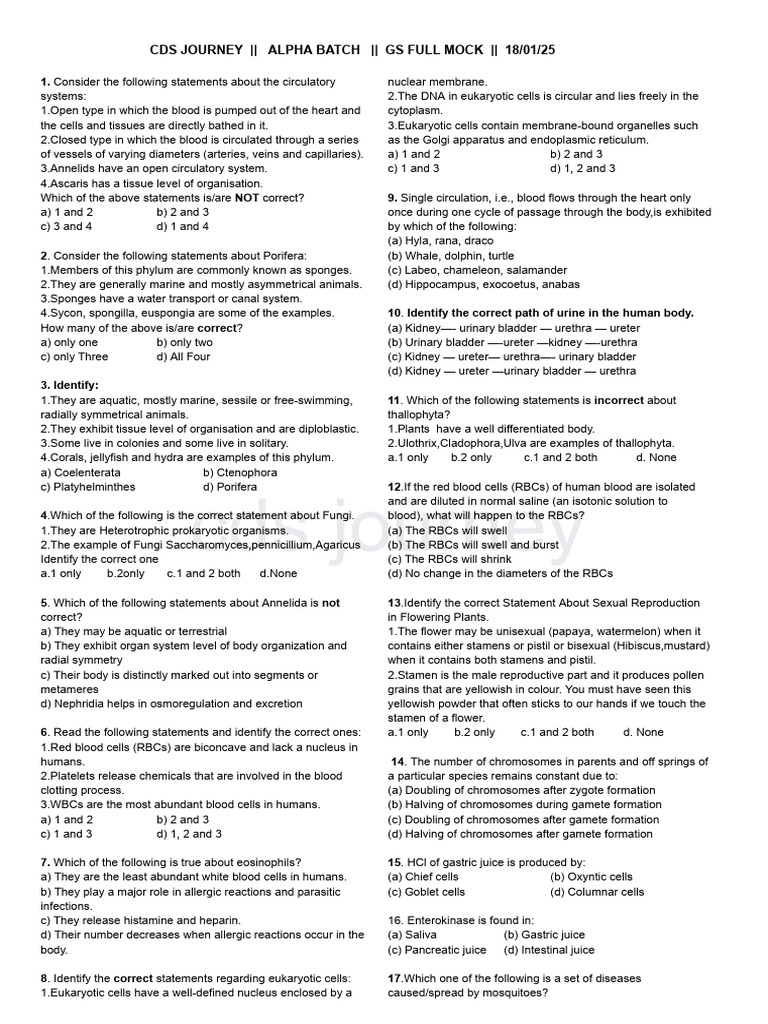 Alpha Gs Fm 18 Jan (1) | PDF | Circulatory System | Acceleration