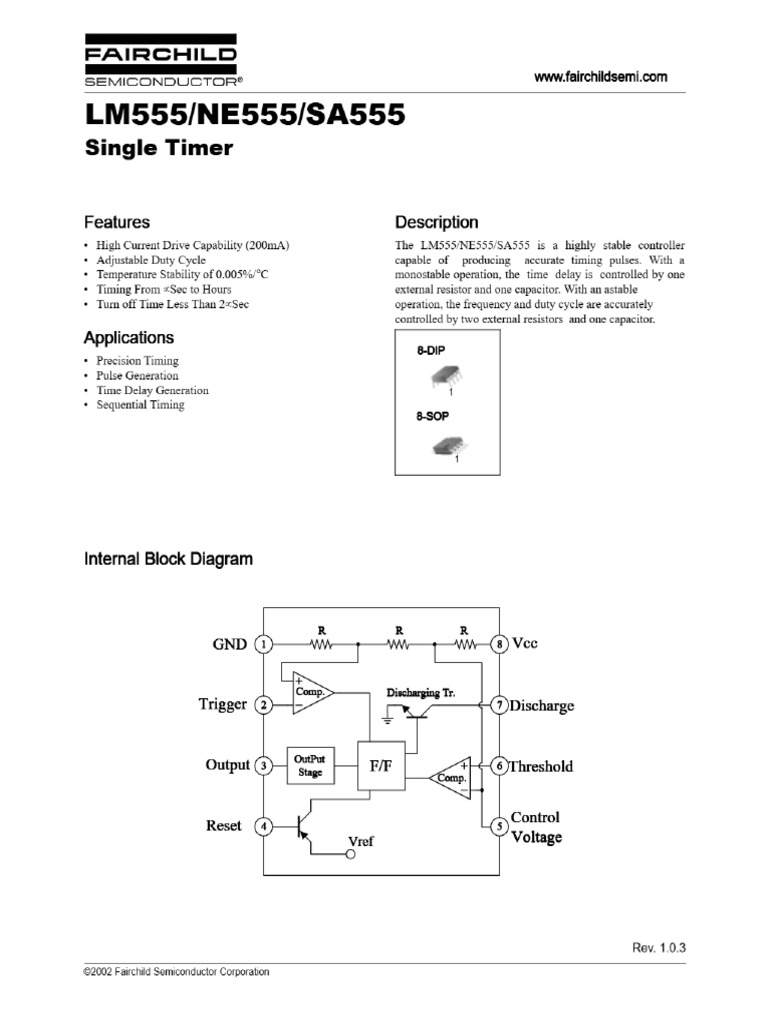 555 Data Sheet | PDF