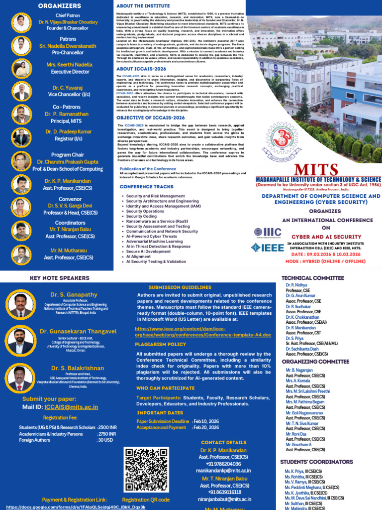 Cyber Security Conference Brochure | PDF | Massachusetts Institute Of ...
