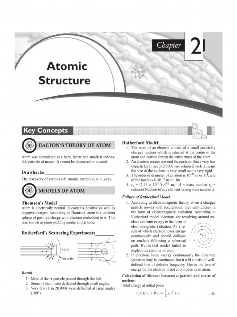 IIT Mains Chemistry Atomic Structure Master | PDF
