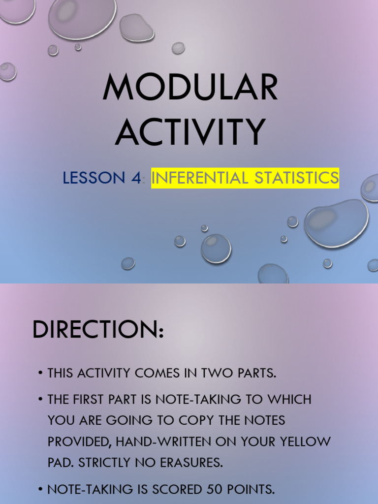 Modular Activity 1 | PDF