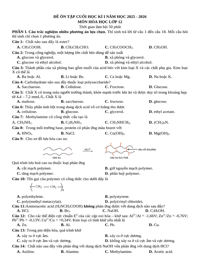 ĐỀ 10- ĐẠI AN CHKI 2025-2026 | PDF
