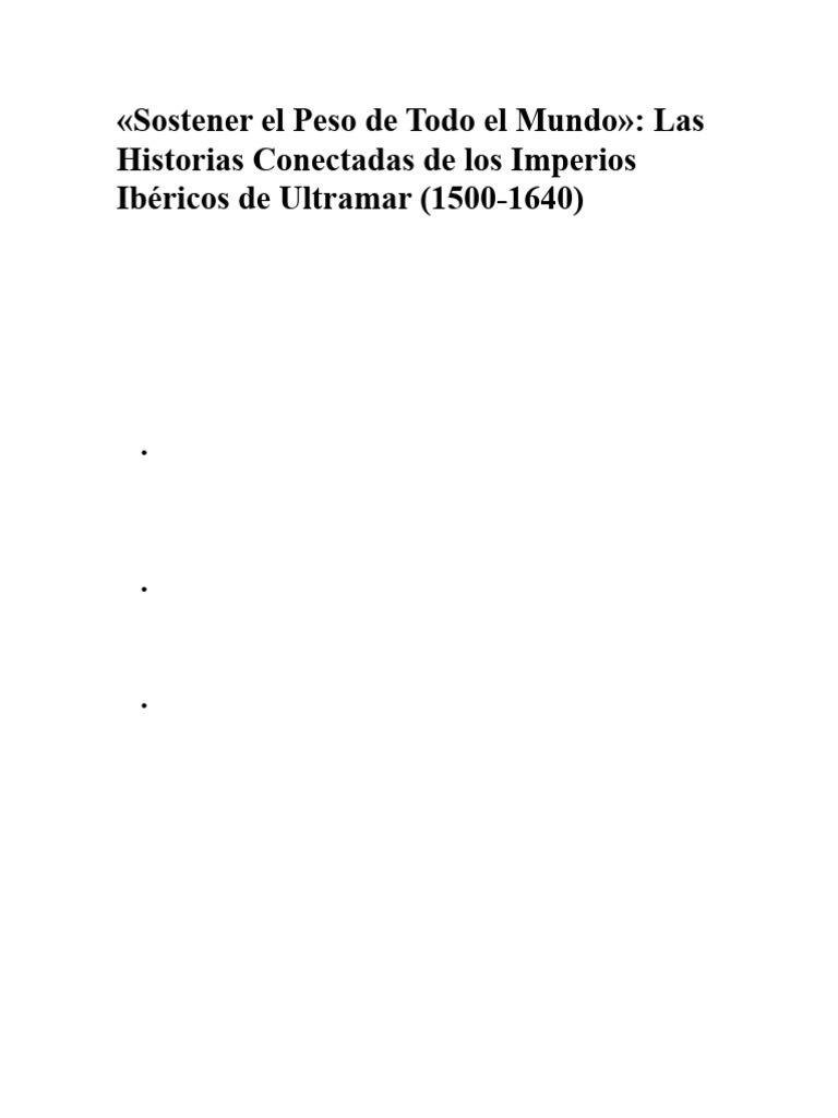 Historias Conectadas de Los Imperios | PDF | Imperio español | España