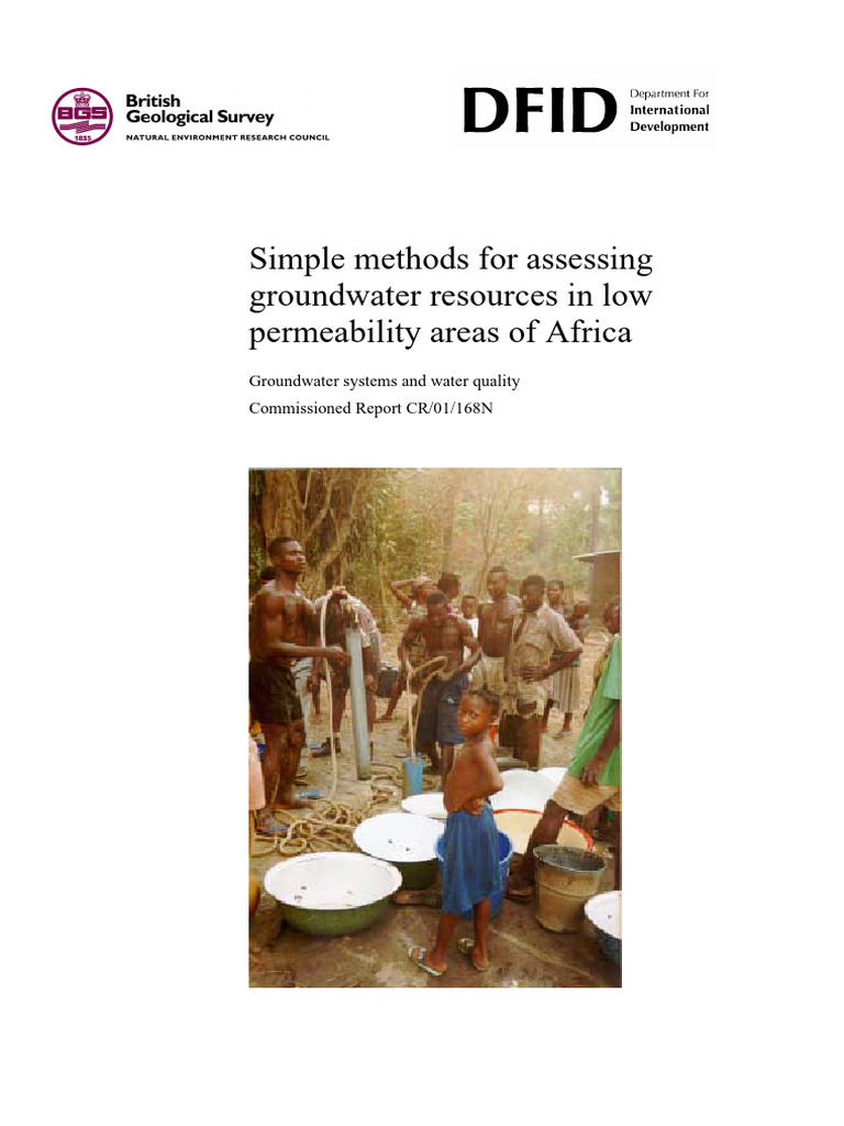 Simple Methods For Assessing Groundwater Resources | PDF | Hydrogeology ...
