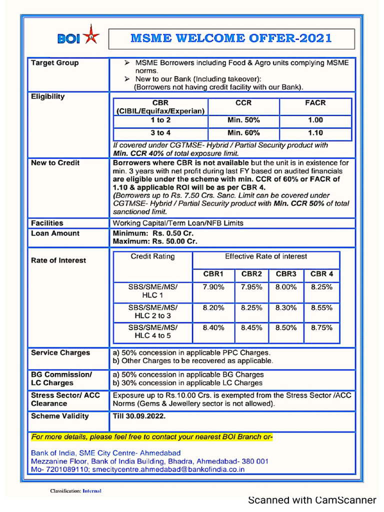 OP-Star MSME Welcome Offer-Updated ROI(2) | PDF